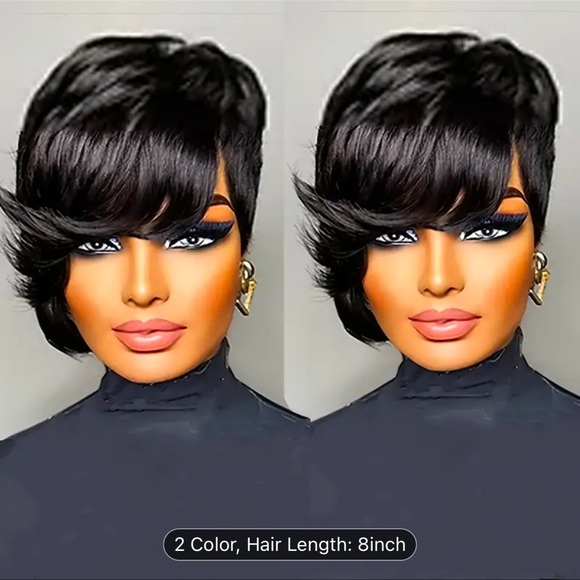 Hair | 12 Inch Wig Easywear 8 Pixie Cut Wig With Bangs | Poshmark